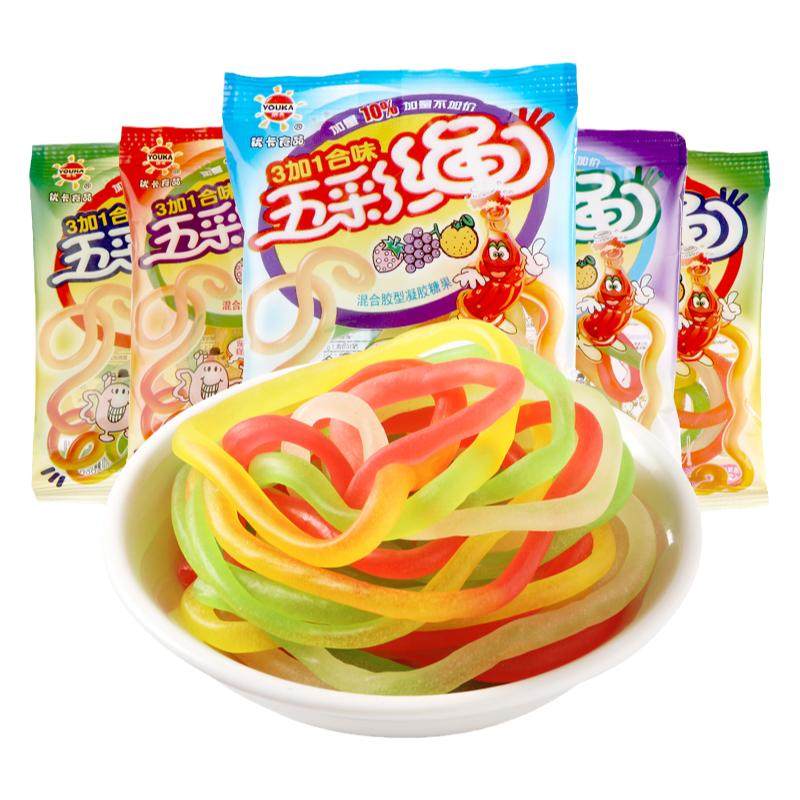 Youka Multicolored Rope Marshmallows - 75g