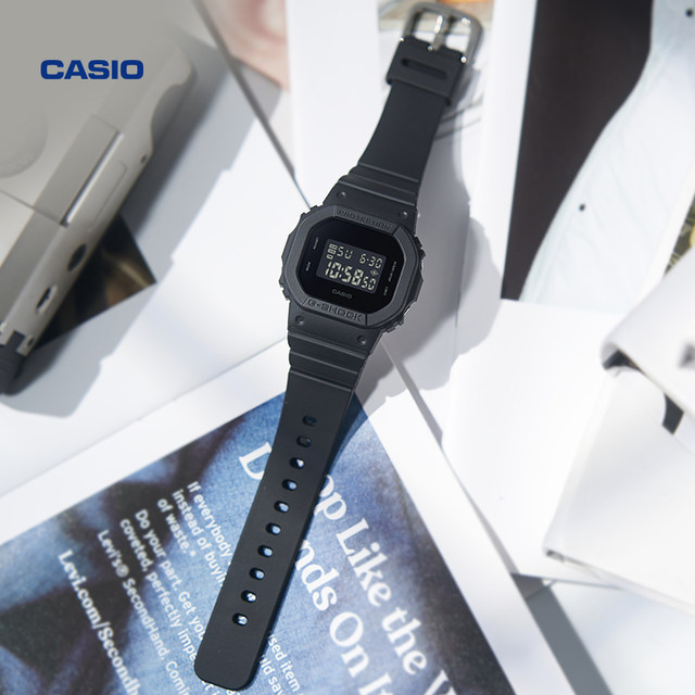 Casio flagship store classic cool black small block octagonal shock ...