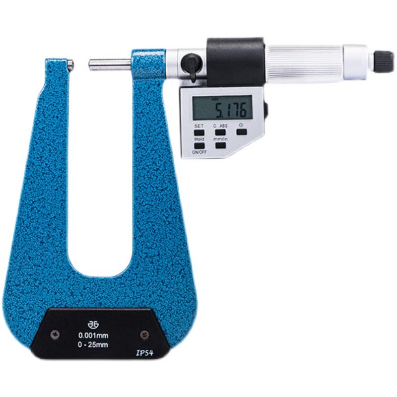 Green Digital Display Micrometer Deep Bow Frame Plate Thickness Outer ...