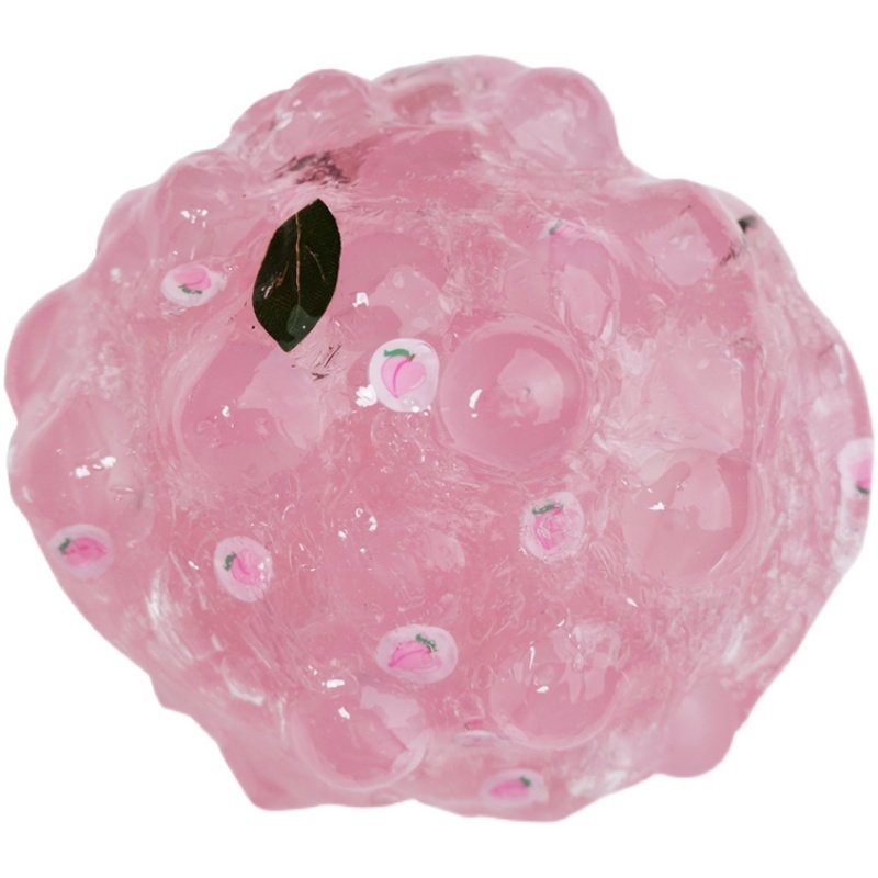Peach Pink Crystal Slime - Handmade Plasticine for Girls
