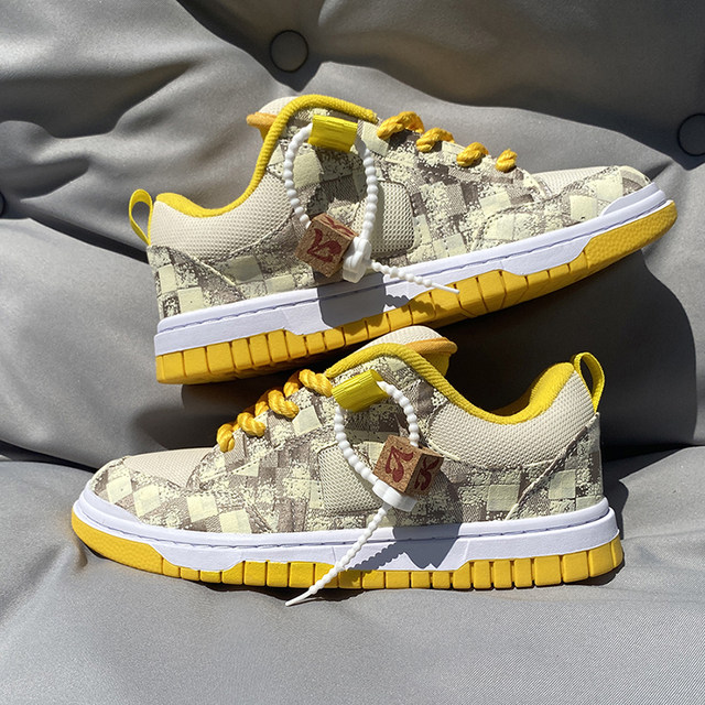 Niche sneakers men's autumn 2024 yellow puff noodle shoes versatile ...
