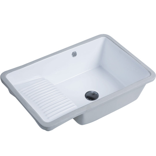 New Style Ceramic Laundry Basin with Faucet Hole with Washboard Balcony ...
