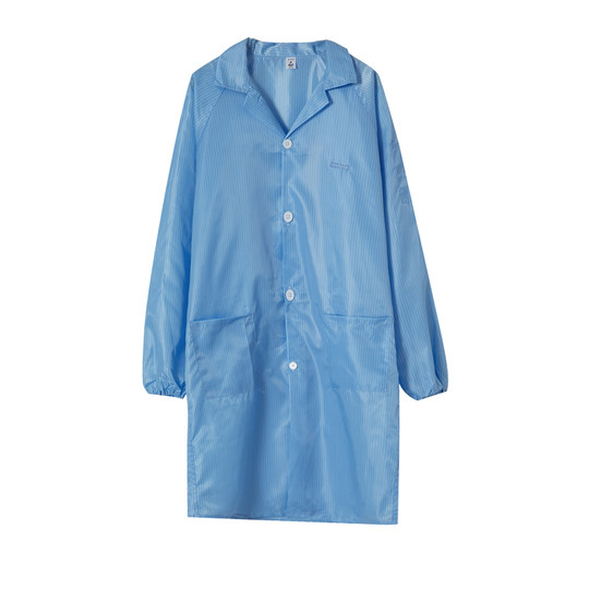 Electrostatic Clothing Dust-Free Coat Long Work Clothes Blue for Men ...