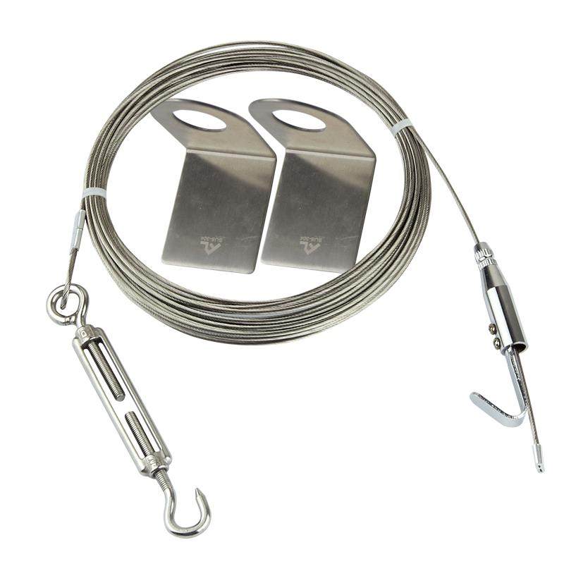 Ultra-Thin Curtain Track with Wire Rope, Sticky Rail Slide - Invisible ...