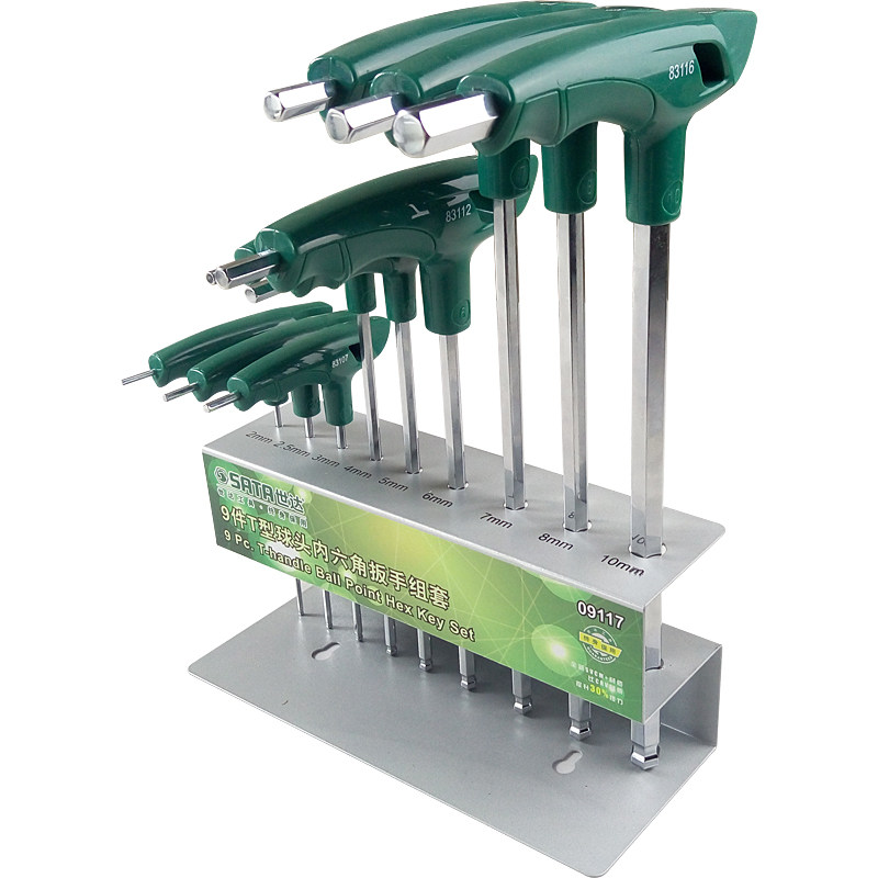 Sata 83105-83116 T-Handle Hex Key Set - Metric