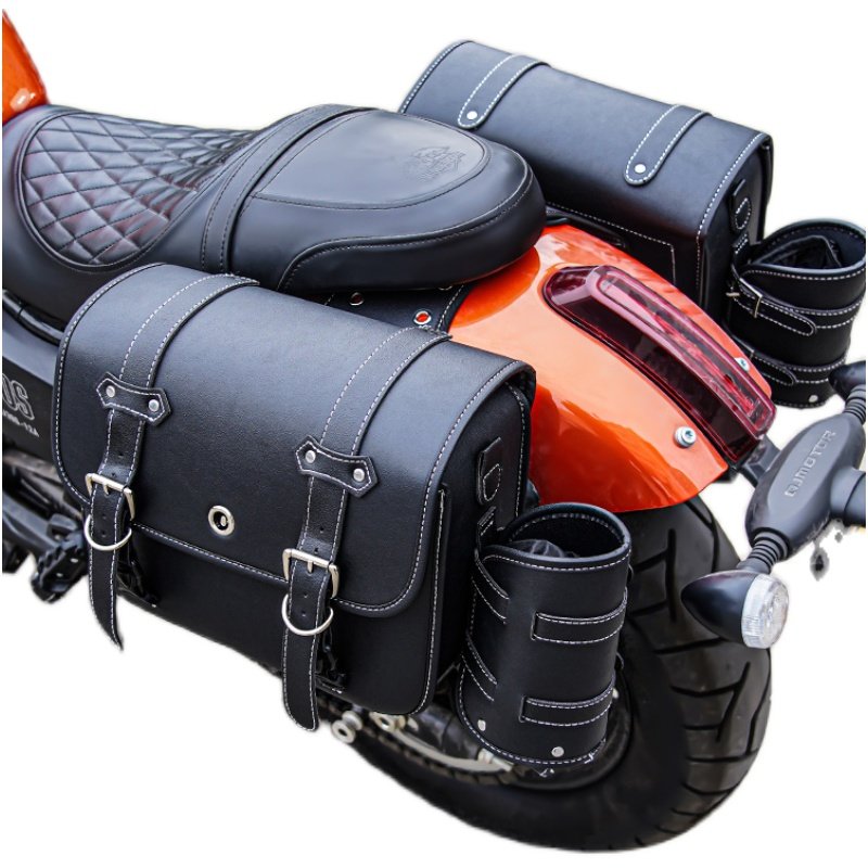 Retro motorcycle side bag - Universal storage hanging bag - Riding ...