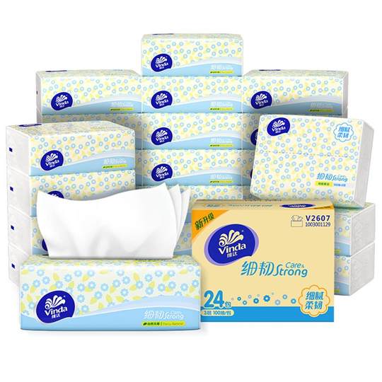 Vida Facial Tissue Paper Towel 3 Layers 100 Pumping 24 Packs