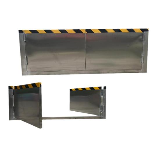 Stainless Steel Rat Blocking Panel - Double Door, Automatic Closing