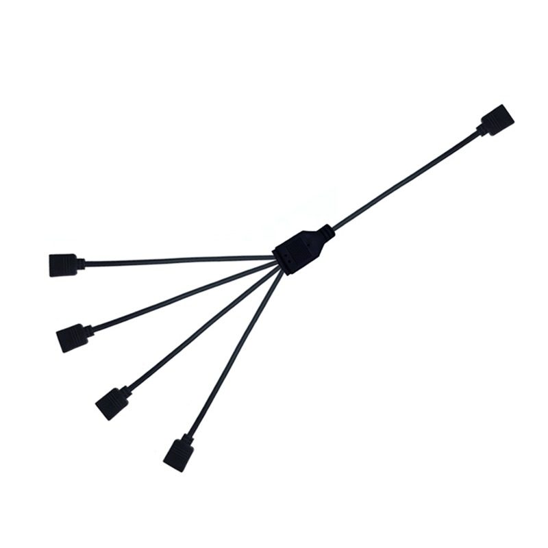 RGB Hub Motherboard 5V12V Three-Pin 4-Pin One-Point-Two-Three Extension ...