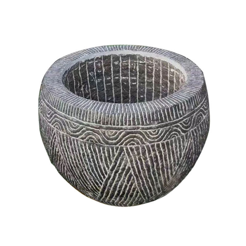 Stone Carved Fish Tank - Bluestone Flower Pot - Antique Water Basin