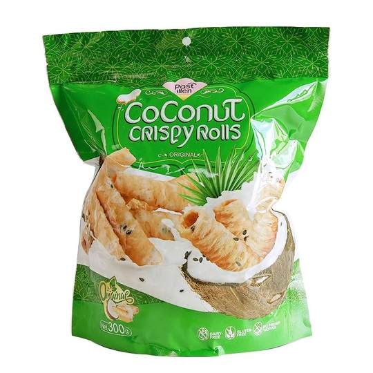 Coconut Roll Biscuits Imported from Thailand Casual Ready-to-Eat Office Snacks Coconut Milk ...