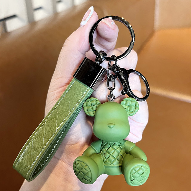 2024 New Bamboo Bear Keychain High-End Premium Car Keychain Doll ...