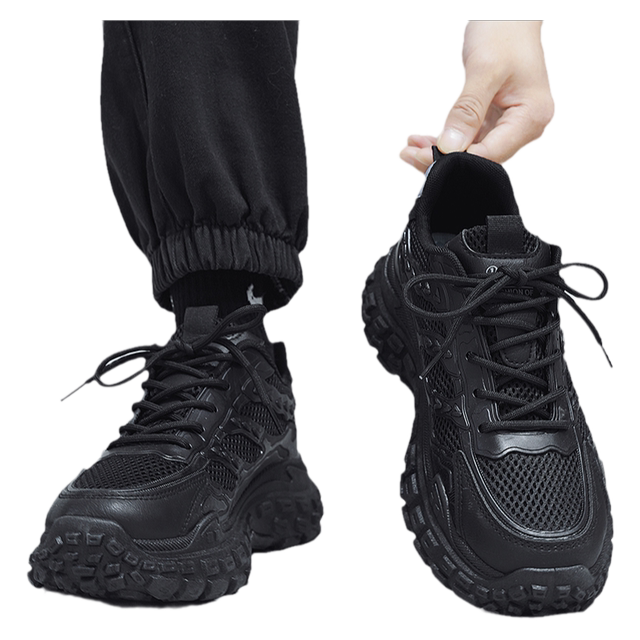 Labor shoes men's wear -resistant anti -slip work shoes men's black ...