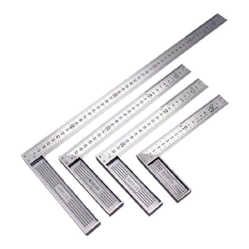 Stainless Steel 90 Degree Right Angle Ruler - High Precision L-Square