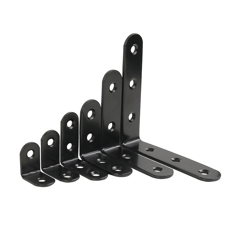 Thickened 90-Degree Angle Iron Fixing Piece | L-Shaped Black Corner ...