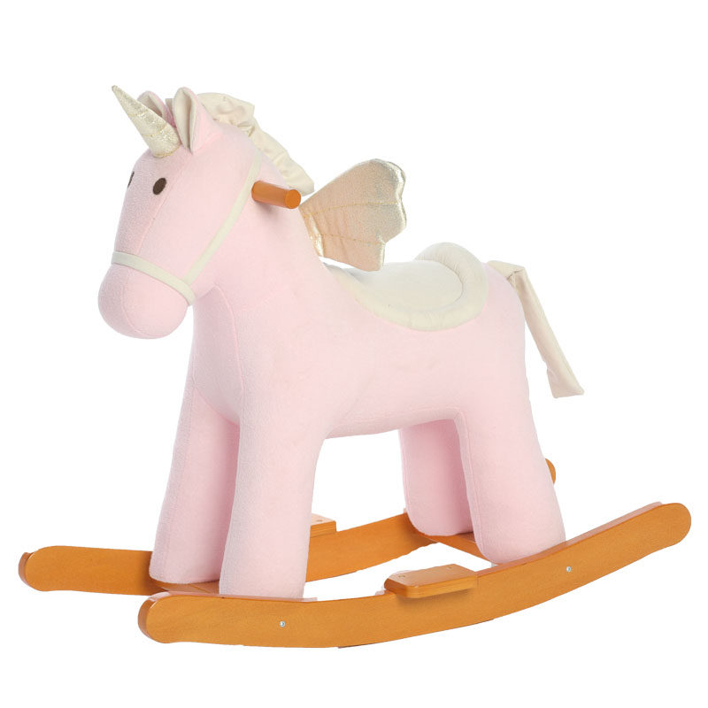 Haxi House Rocking Horse Toy - Solid Wood Children's Gift