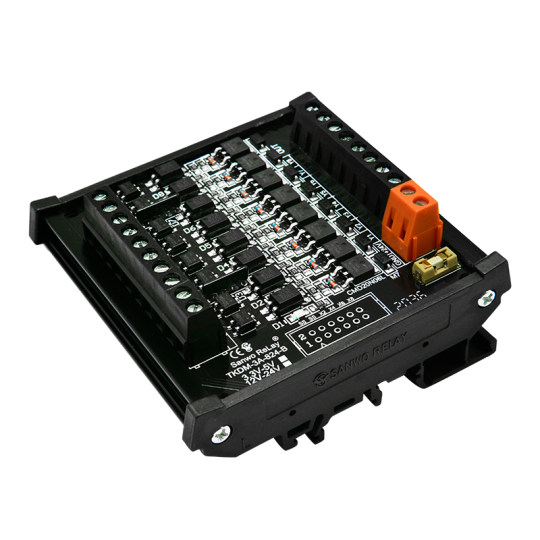 PLC DC 3A Optocoupler Isolation Amplifier Relay Module 24V with Fuse ...