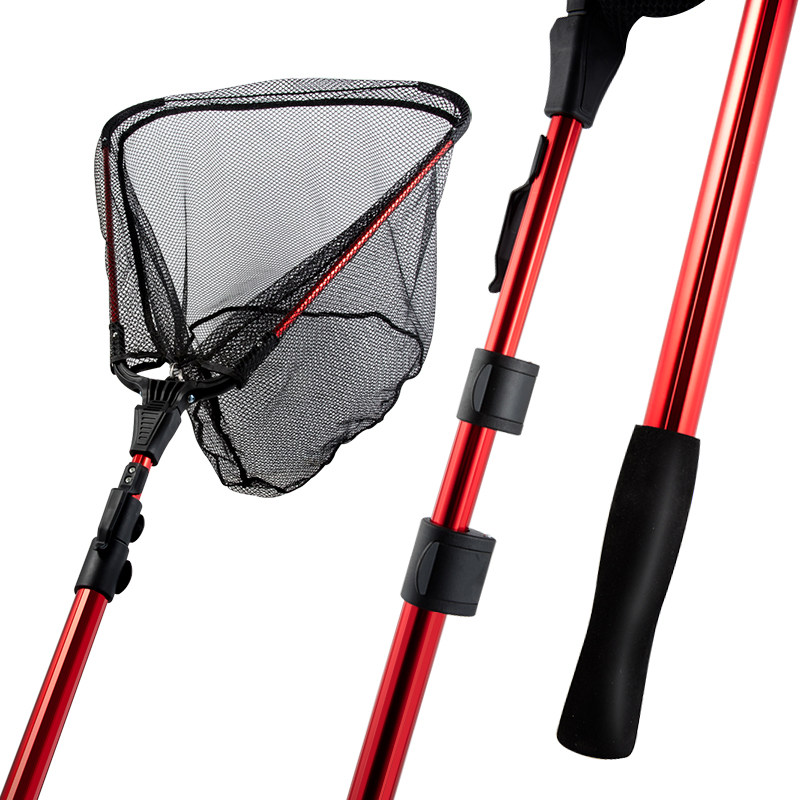 Telescopic Folding Fishing Net Pole - Carbon Copying Net Pole