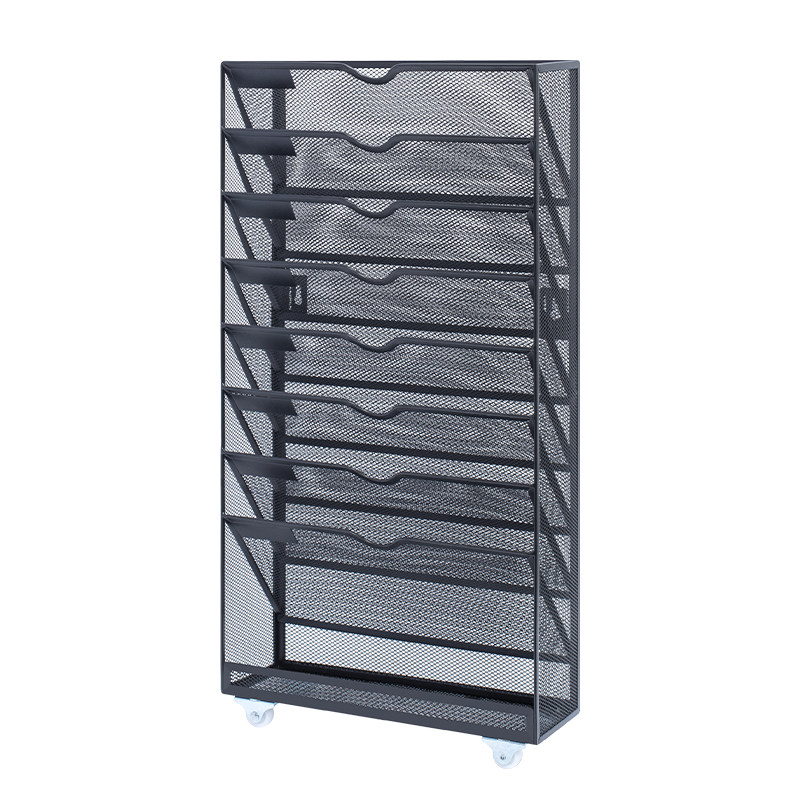 Boyo Metal Wall-Mounted File Rack - Multi-Layer Organizer for Office & Home