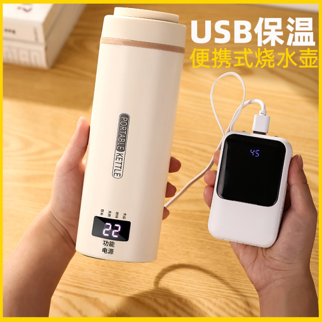 Portable kettle, travel kettle, USB constant temperature insulated ...