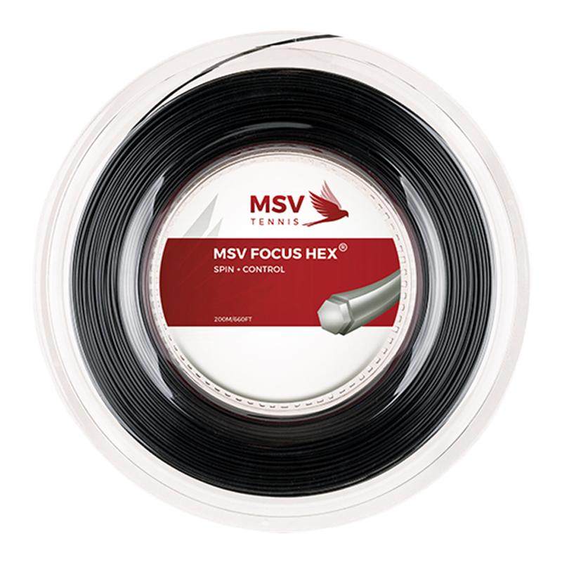 MSV Focus-Hex Polyester Tennis String - 200m Rolle
