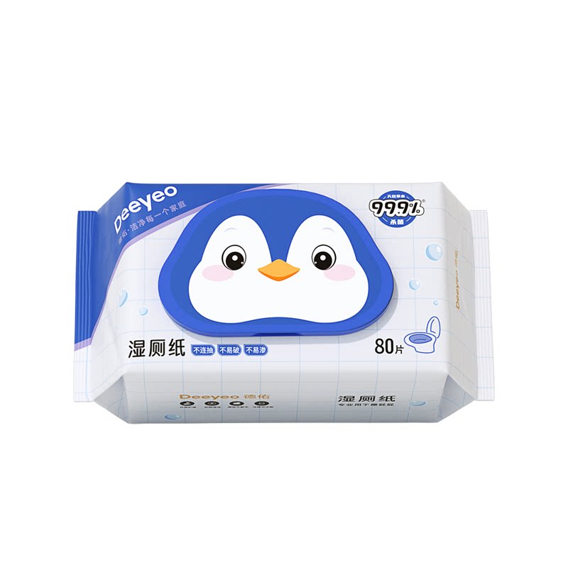 Deyou Wet Toilet Paper 80 Pumps * 16 Packs Family Affordable Wipes for ...