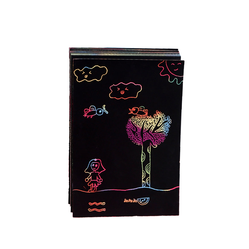 Children's colorful scratch-off paper a4 Kindergarten color scratch-off ...