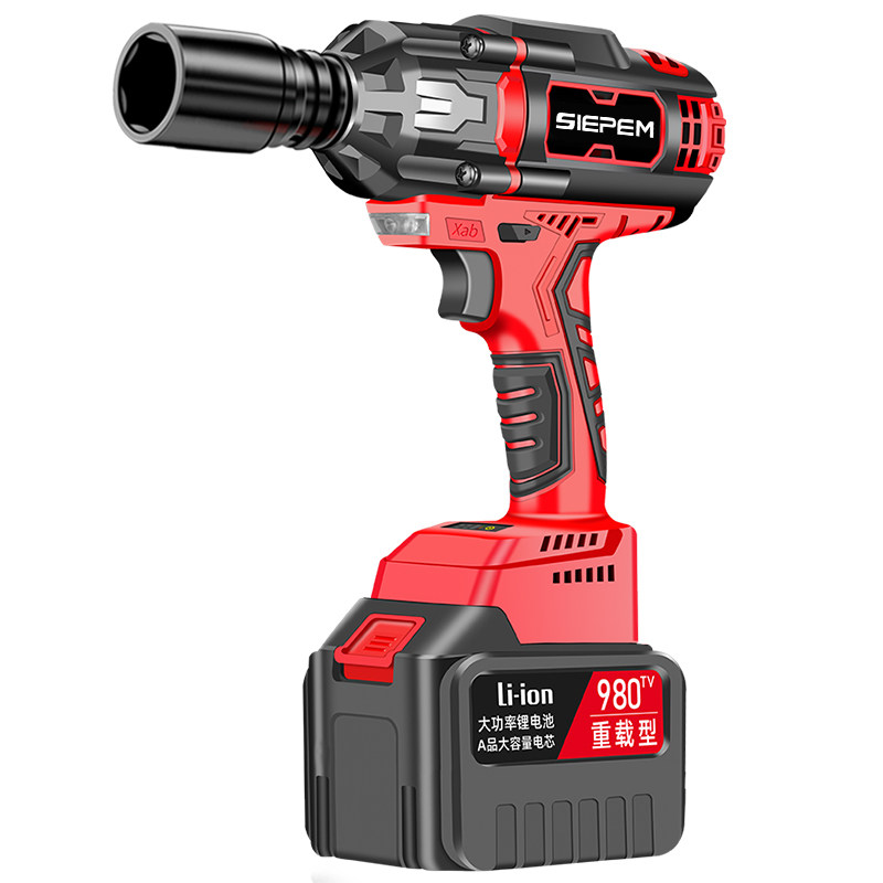 Electric Wind Cannon Impact Wrench High Torque Tire Auto Repair ...