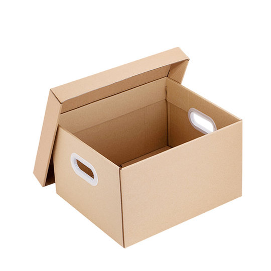 Office File Storage Box | Large Moving Carton with Cover | Hand Packing Box