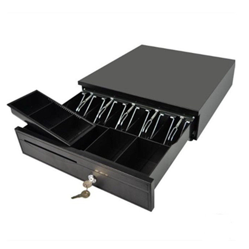 Myou405 Cash Register Box Supermarket Cashier Box Banknote Cash Box