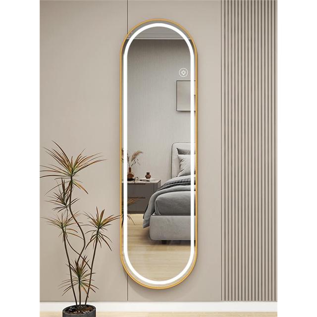 Intelligent full -body mirror LED dressing mirror light luxury mirror ...