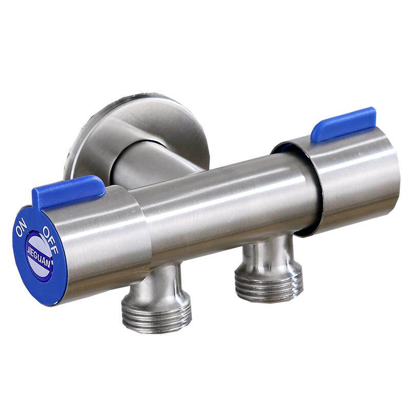 304 Stainless Steel Three-Way Angle Valve with Double Outlet