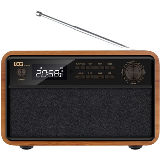 Despertador Retro de Madera Loci D29 con Altavoz Bluetooth y ...