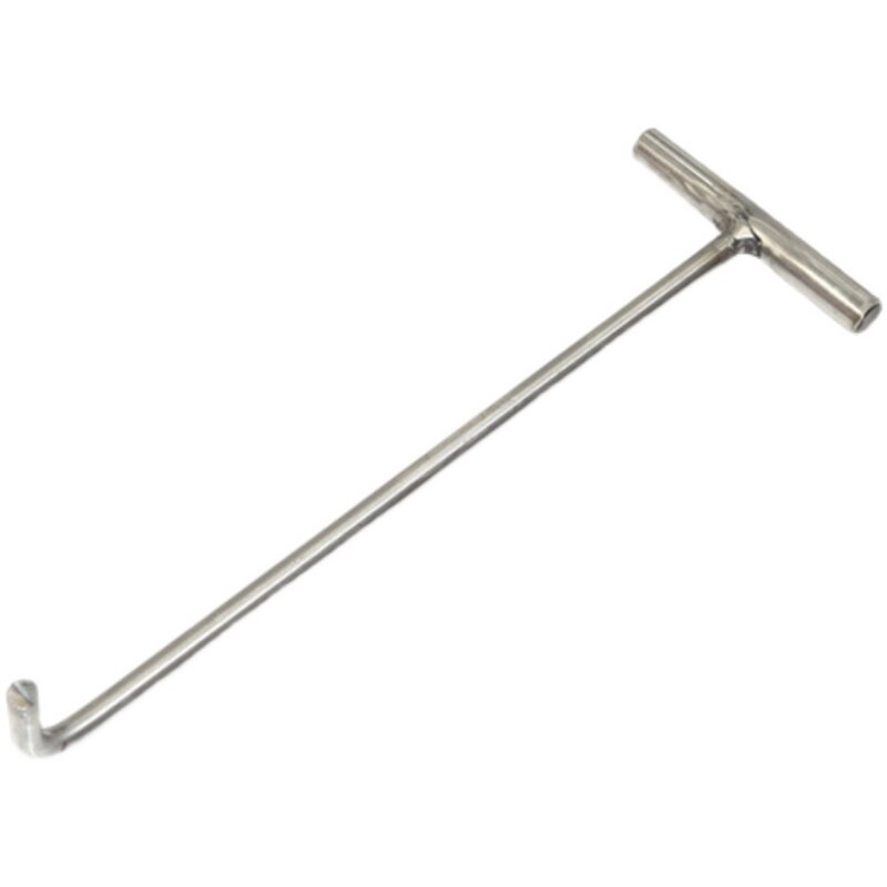 Ironworker Stainless Steel T-Hook - Heavy-Duty Manhole Cover Puller