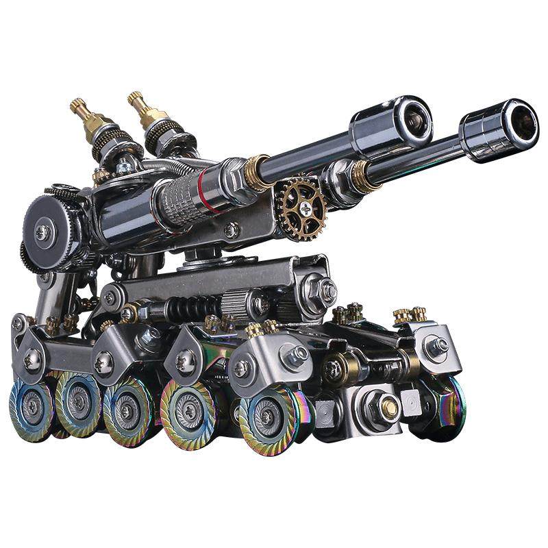 Mechanic Party Red Police Tank Metal Mecha Model Toy