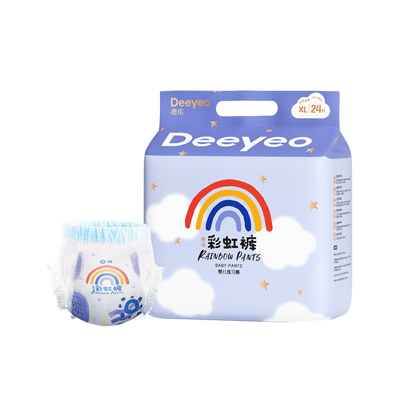 Deeyeo Rainbow PP Pants Diapers - Trial Pack