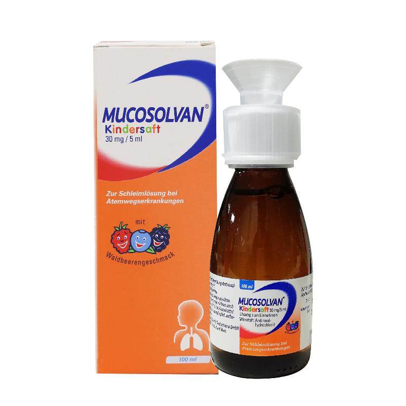 Mucosolvan – liquide oral fruité pour enfants, soulage la toux, élimine ...