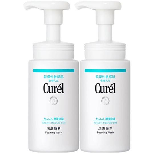 Curel Moisturizing Cleansing Foam 150ml x2 - For Sensitive Skin
