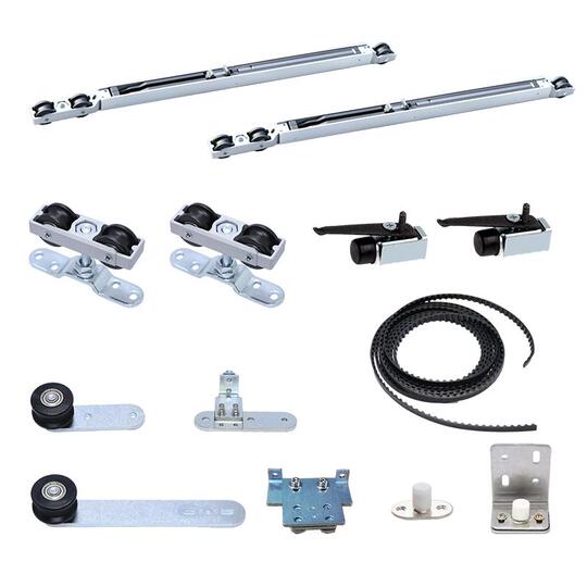 Three-Linkage Sliding Door Hanging Rail Track and Buffer Pulley ...