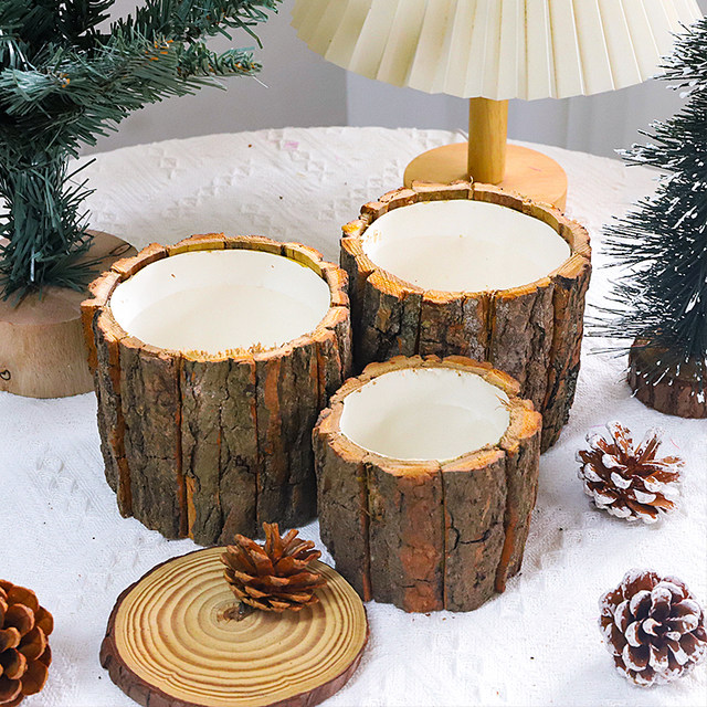 Zhuolan bark bucket hug the small round barrel strawberry bouquet ...