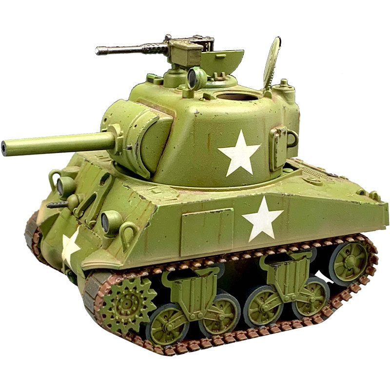 Henghui موديل tiger 511 q نسخة m4a3 75 مم شيرمان تانك نموذج تجميع خالي من الغراء