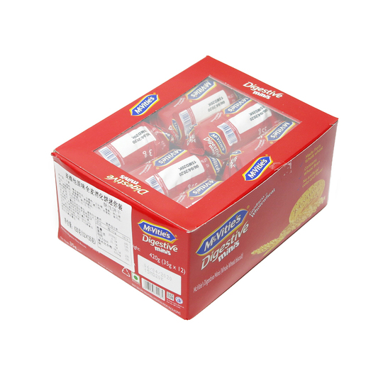 McVitie's Mini Digestives - 12 x 32.5g Packs - 390g
