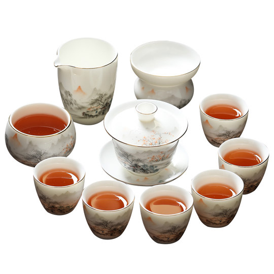 Nová čajová souprava 2024 kung fu čajová konvice – luxusní kolekce pro ...