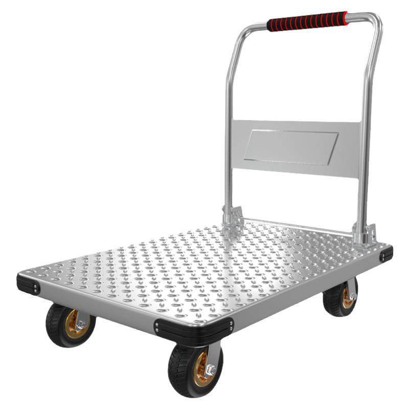 All-Metal Steel Plate Trolley Cargo Trolley Transporter - Household ...