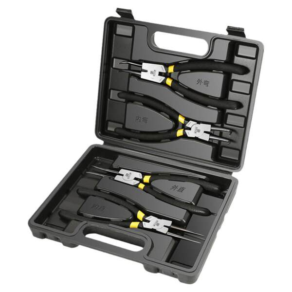Pliers clamp yellow dual-purpose spring opening ultra-fine circlip ...