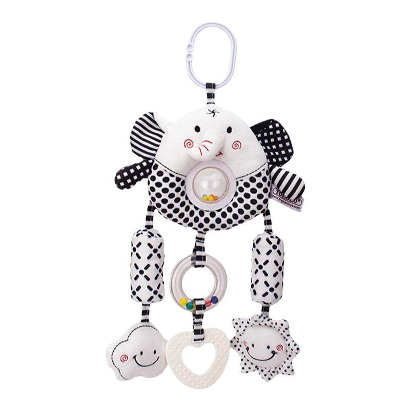 Baby Black & White Hanging Rattle Toy - Newborn to 6 Months