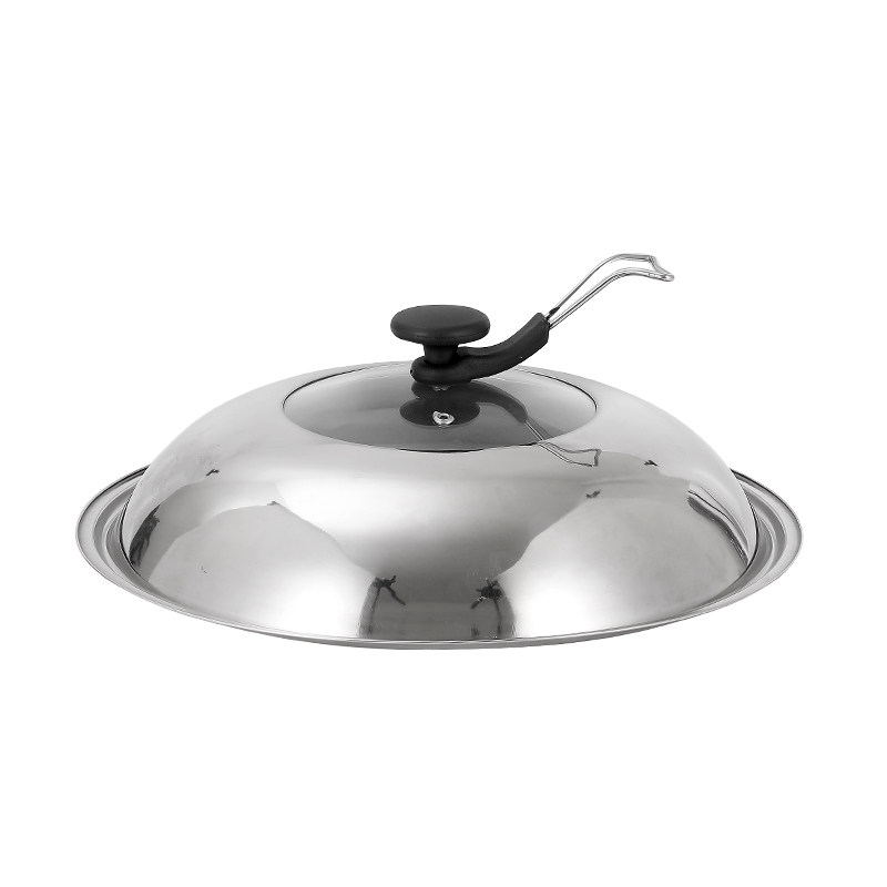 Stainless Steel Cooking Pot Lid | Visible Glass Wok Steamer High Arch ...