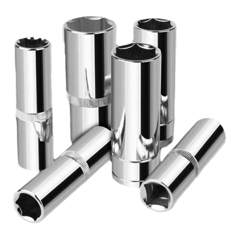 Fuli 3/8 Drive 6-Point Extended Socket Set - 10/14/17/24mm
