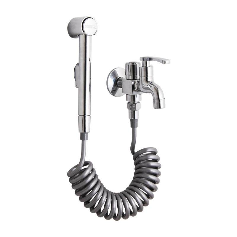 Submarine Wall-Mounted Mop Pool Faucet with Spray Gun