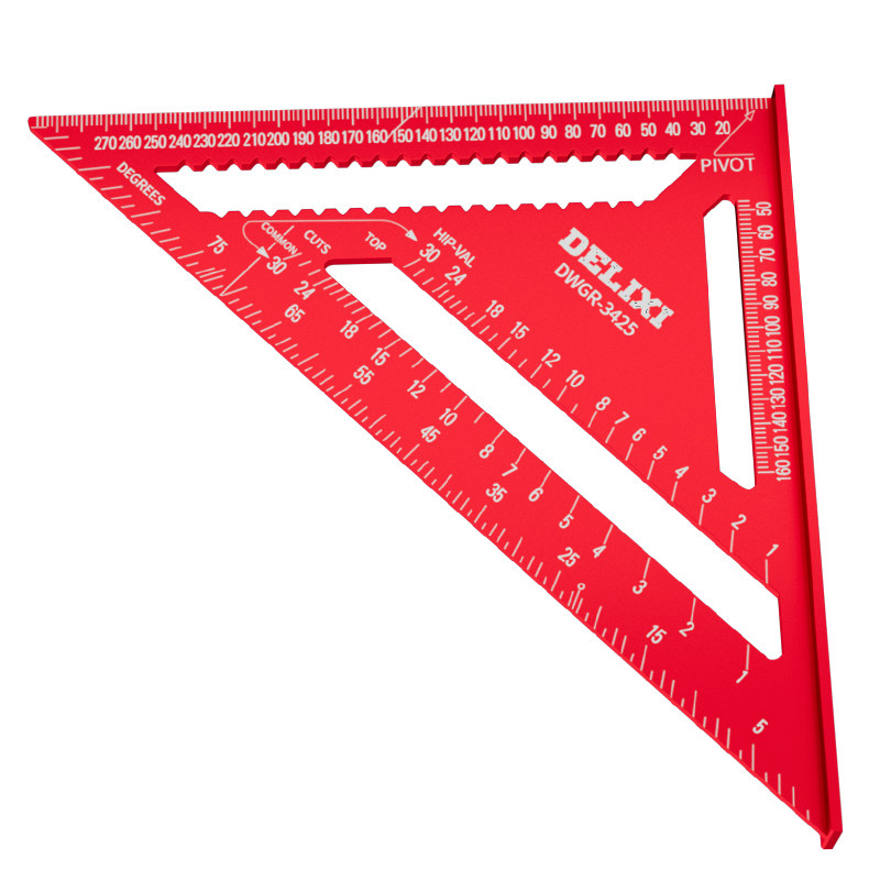 Tracy Aluminum Alloy Triangle Ruler - 90 & 45 Degree Angle ...